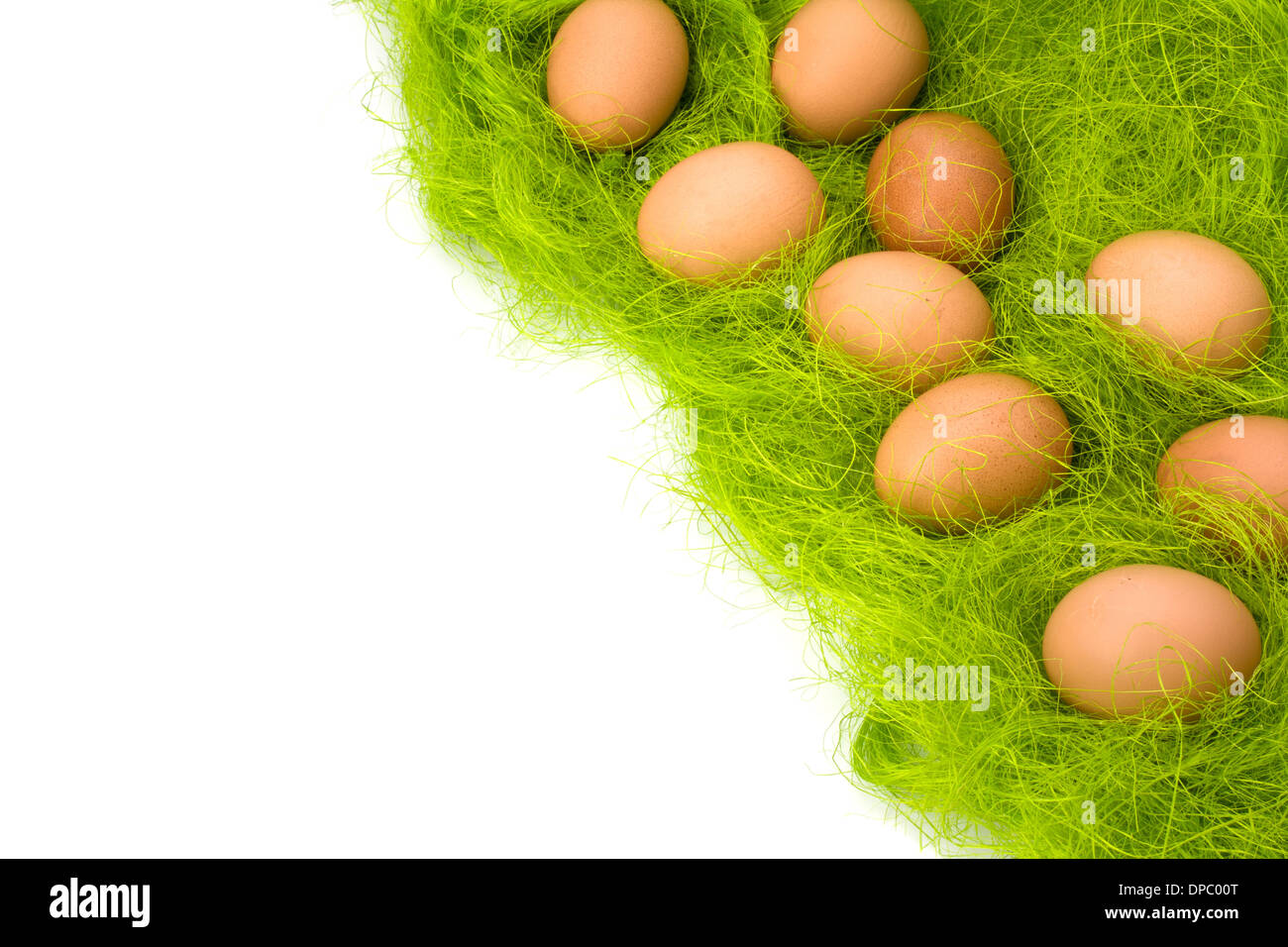 eggs border isolated on white background Stock Photo - Alamy