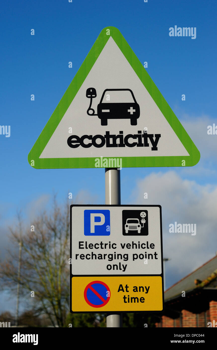 White painted electric charging point sign hi-res stock photography and ...