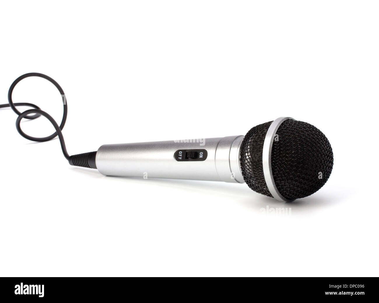 microphone isolated on white background Stock Photo - Alamy