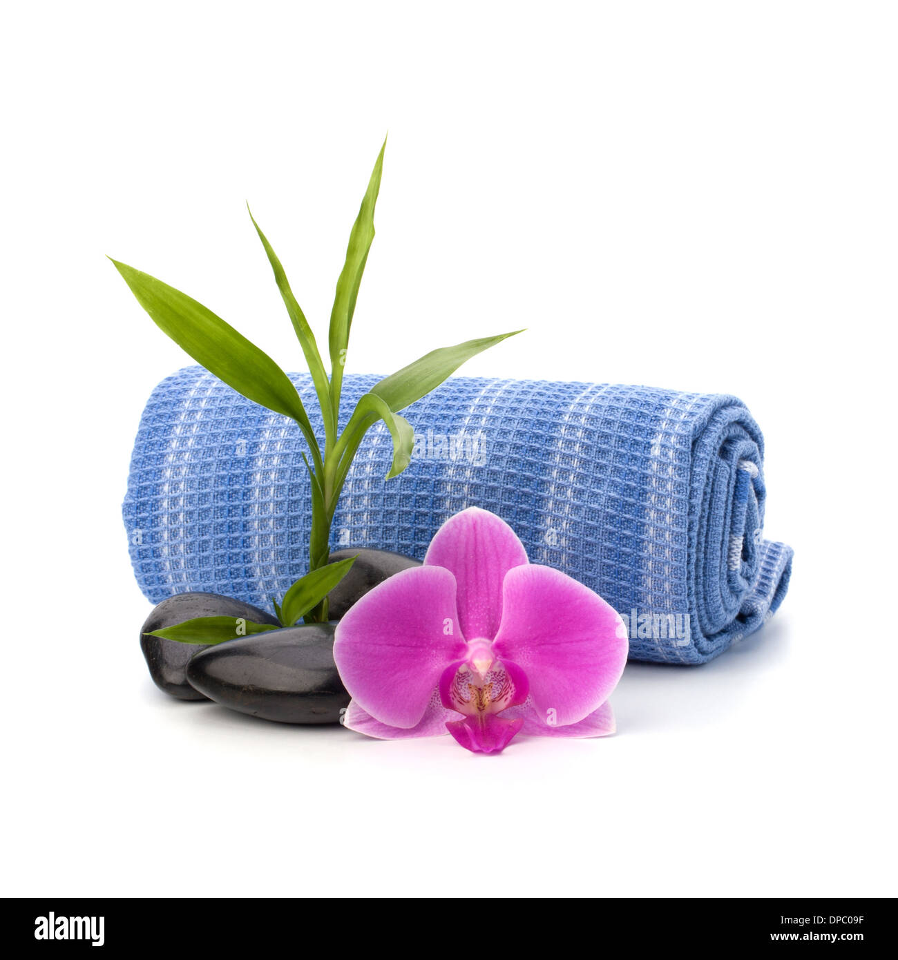 Spa concept. Towel roll Stock Photo - Alamy