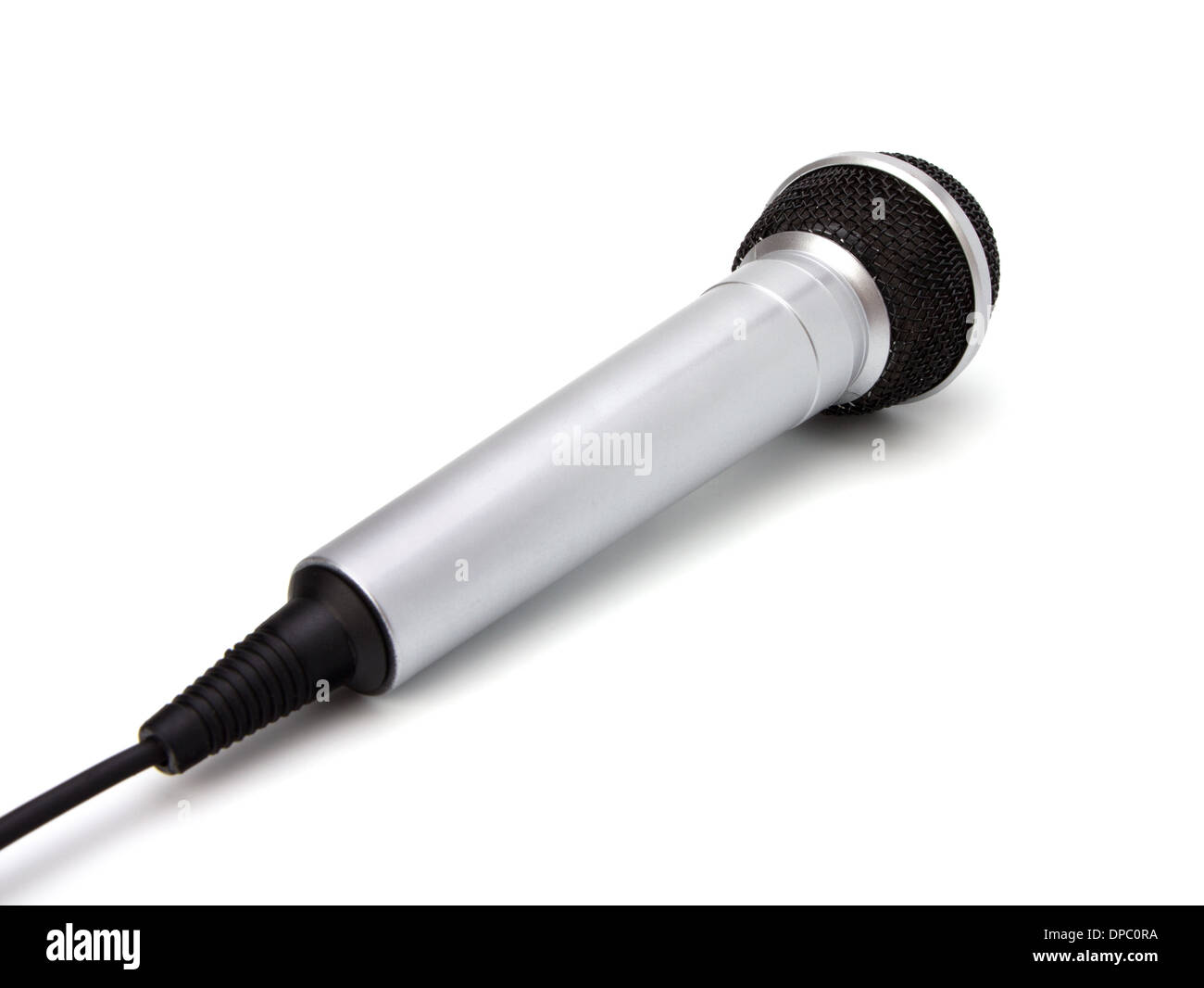 microphone isolated on white background Stock Photo - Alamy