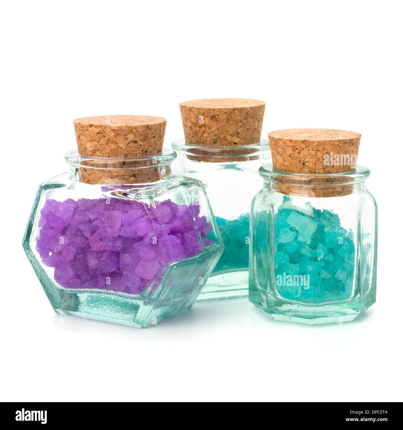 Aromatic natural mineral salt isolated on white background Stock Photo ...