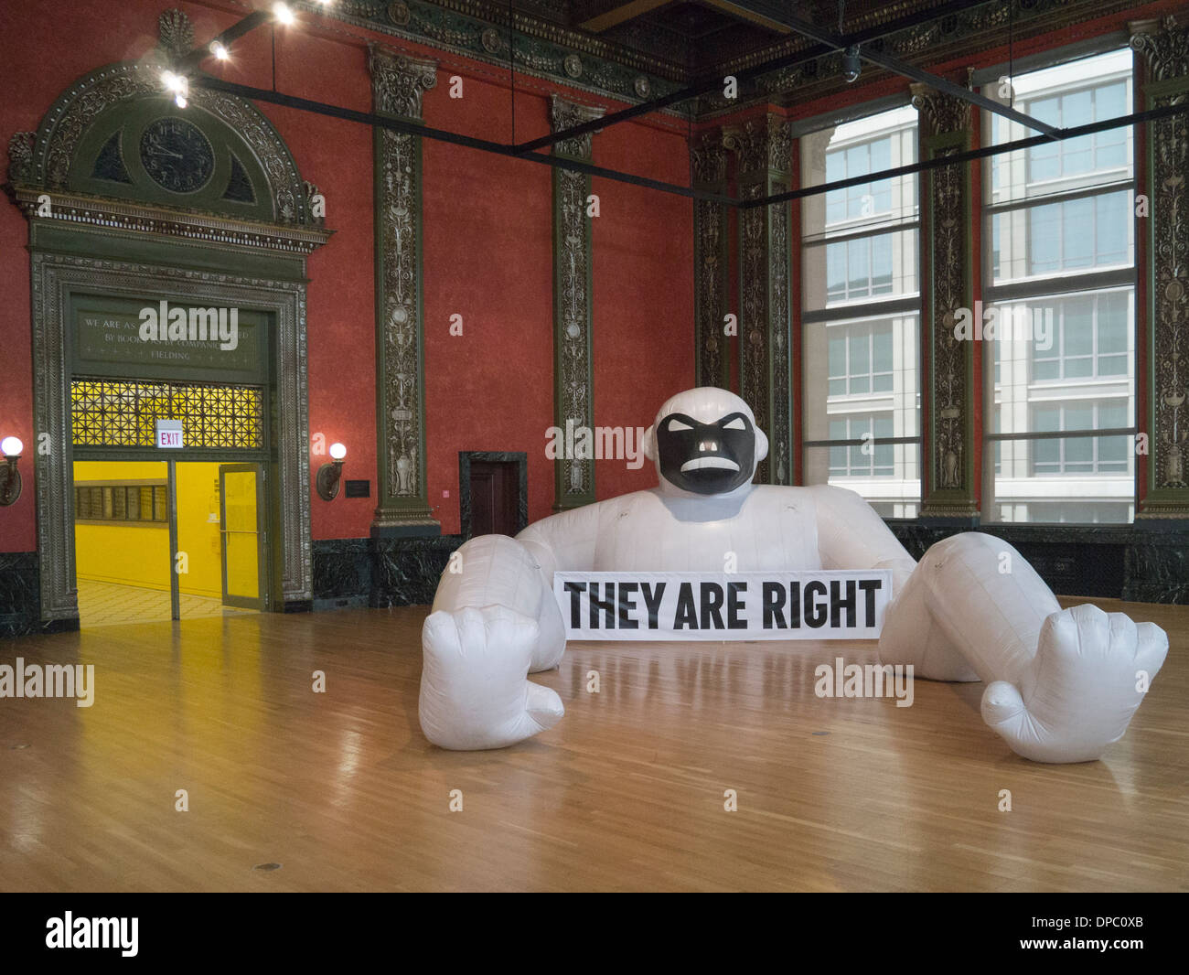 Stefan Sagmeister, the Happy Show at the Cultural Center, Chicago Stock ...