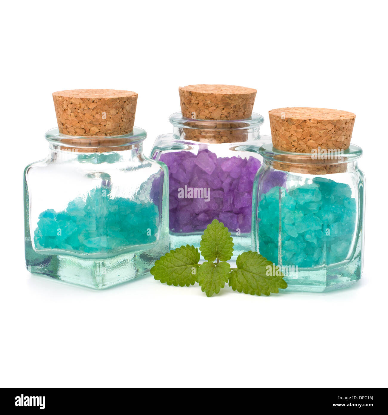 Aromatic natural mineral salt isolated on white background Stock Photo ...