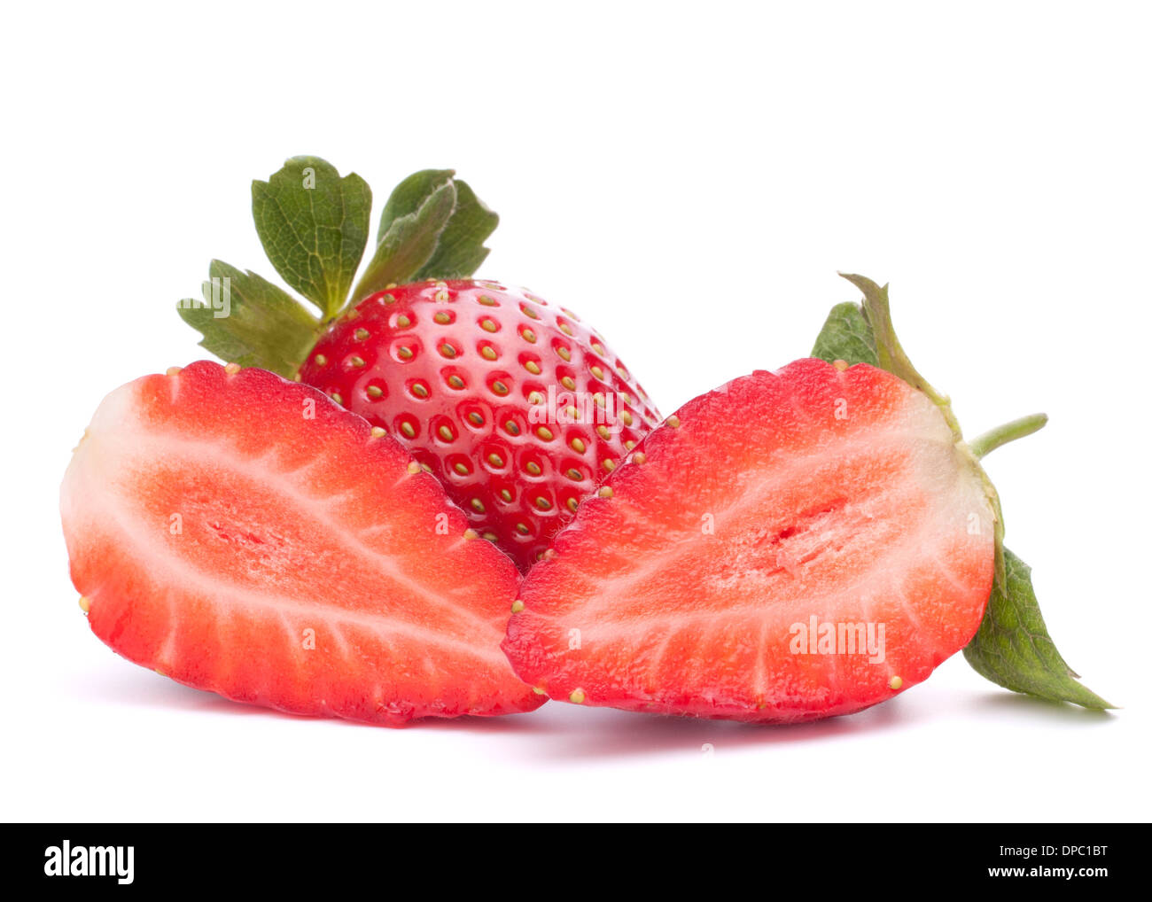 Strawberry isolated on white background cutout Stock Photo - Alamy