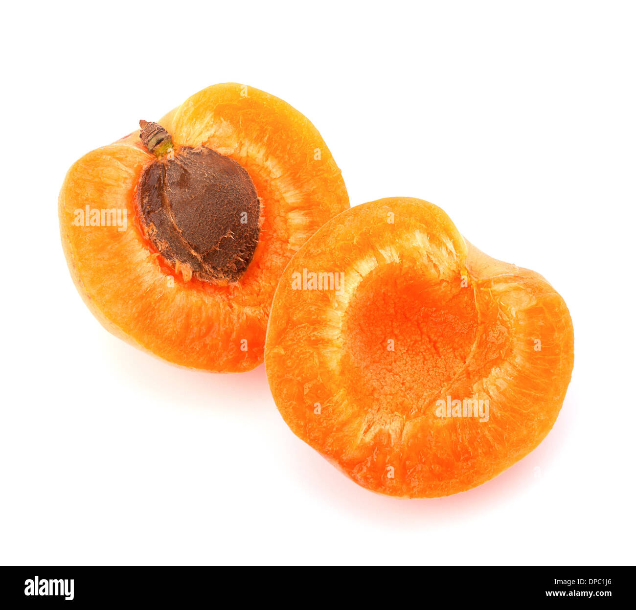 Ripe apricot fruit isolated on white background Stock Photo - Alamy