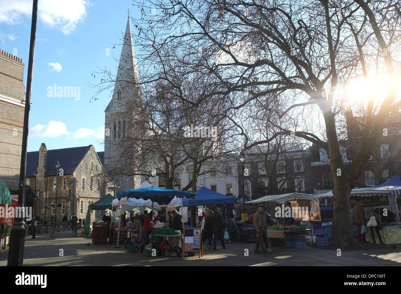 farmers weekly market in pimlico road city of westminster london sw1 uk ...