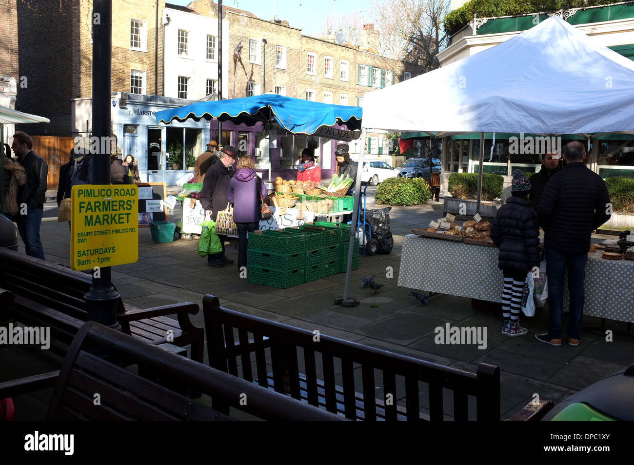 farmers weekly market in pimlico road city of westminster london sw1 uk ...