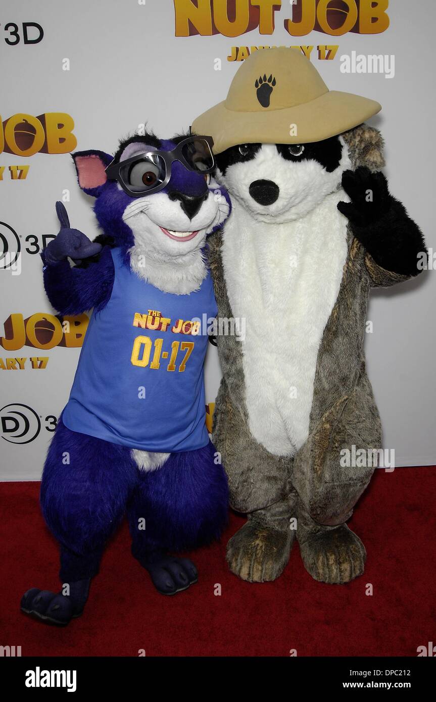 Los Angeles, CA, USA. 11th Jan, 2014. Surly the Squirrel, Ranger Rick ...