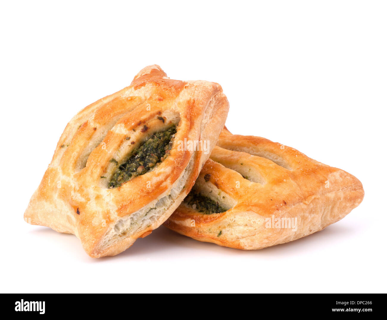 Puff pastry bun isolated on white background. Healthy patty with ...