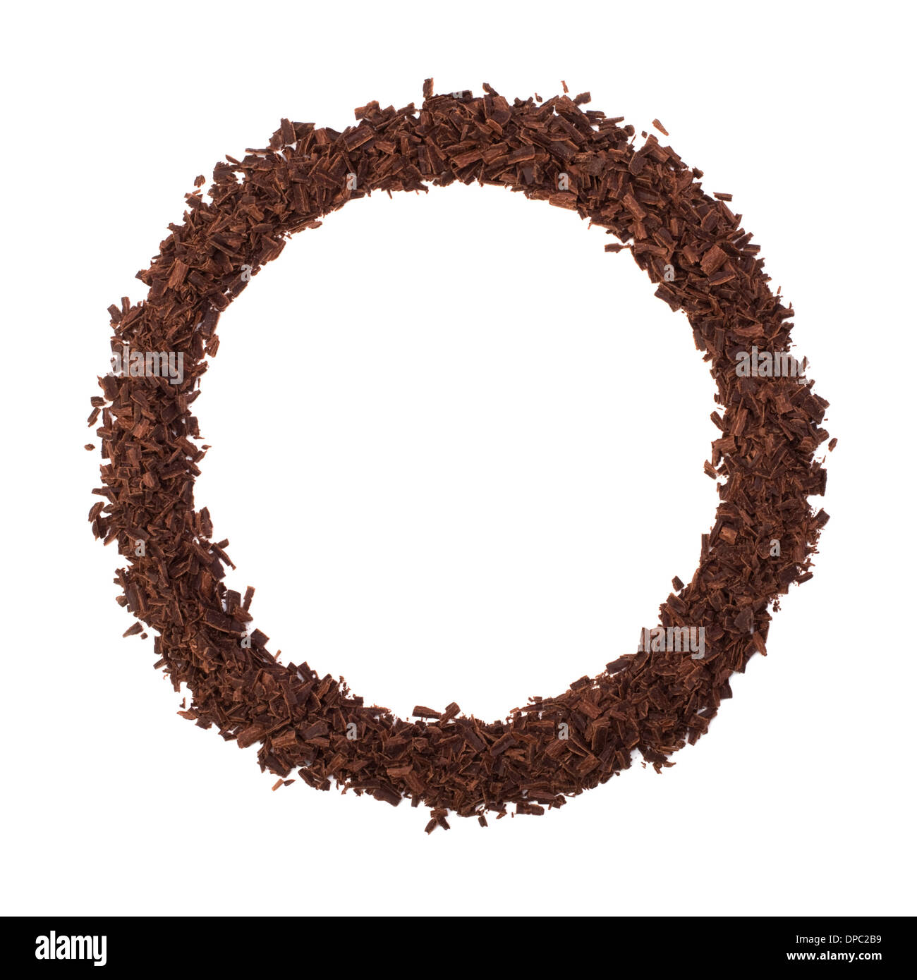 chocolate frame isolated on white background Stock Photo - Alamy