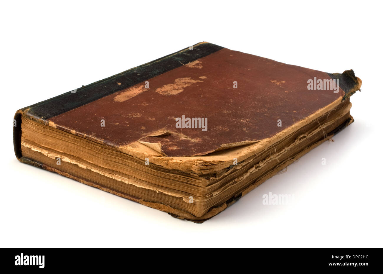 tattered book isolated on white background Stock Photo - Alamy