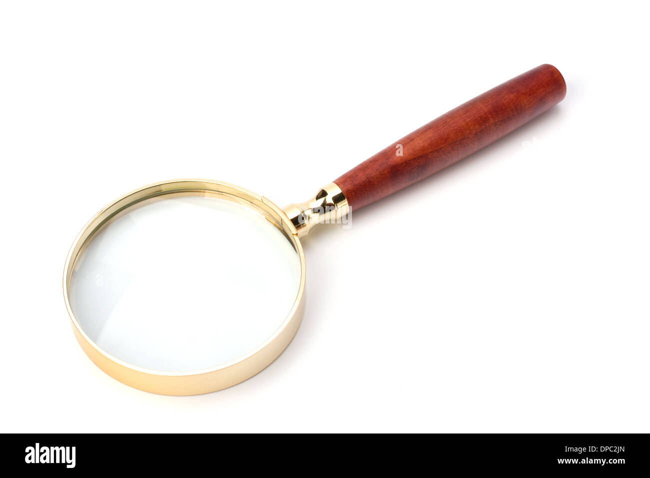 hand magnifier isolated on white background Stock Photo - Alamy