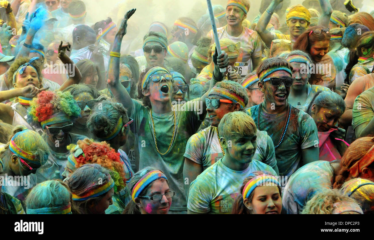 Orlando, Florida, USA. 11 January 2014. Atmosphere at The Color Run in ...