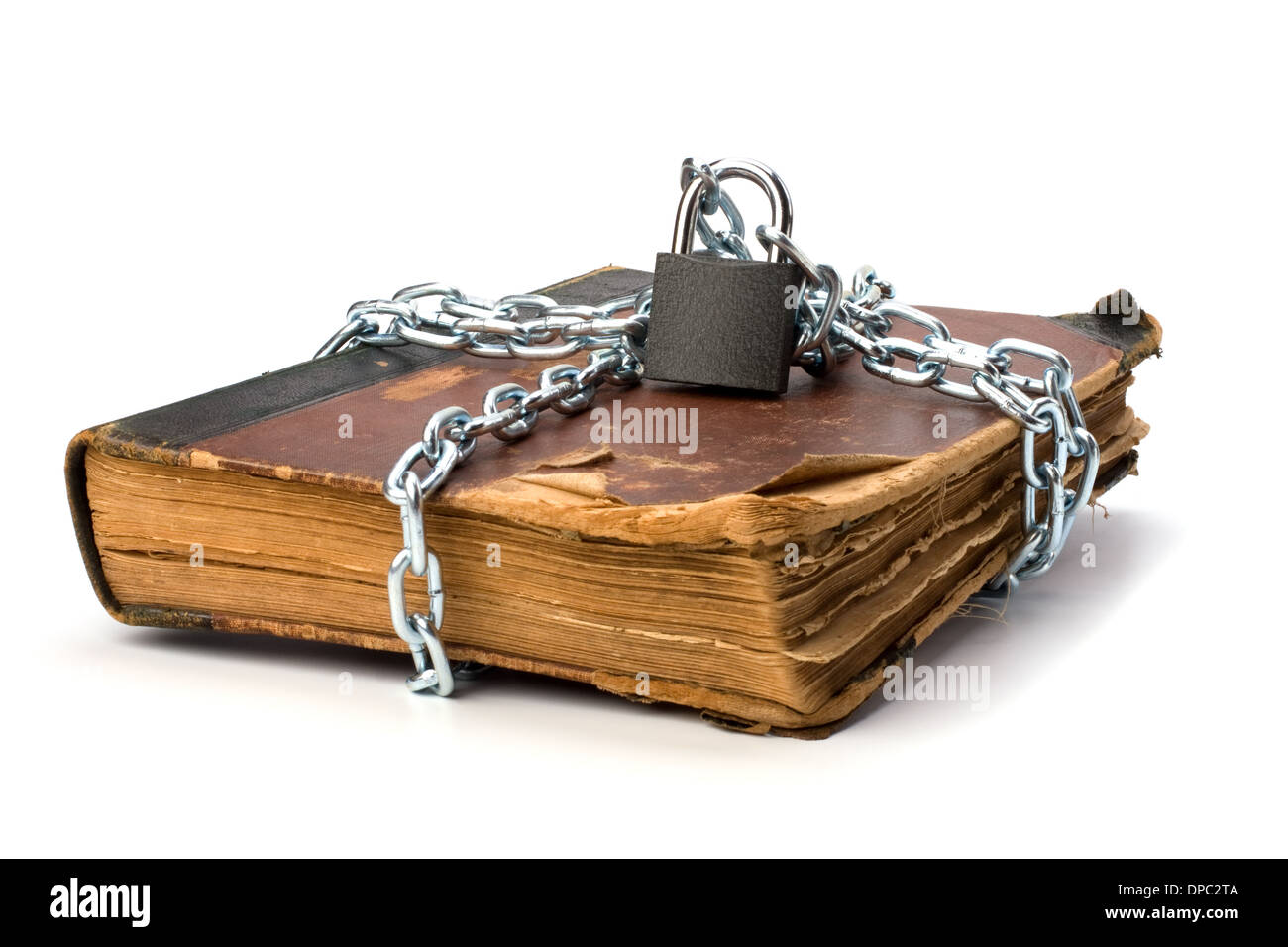 Old book padlock chain hi-res stock photography and images - Alamy