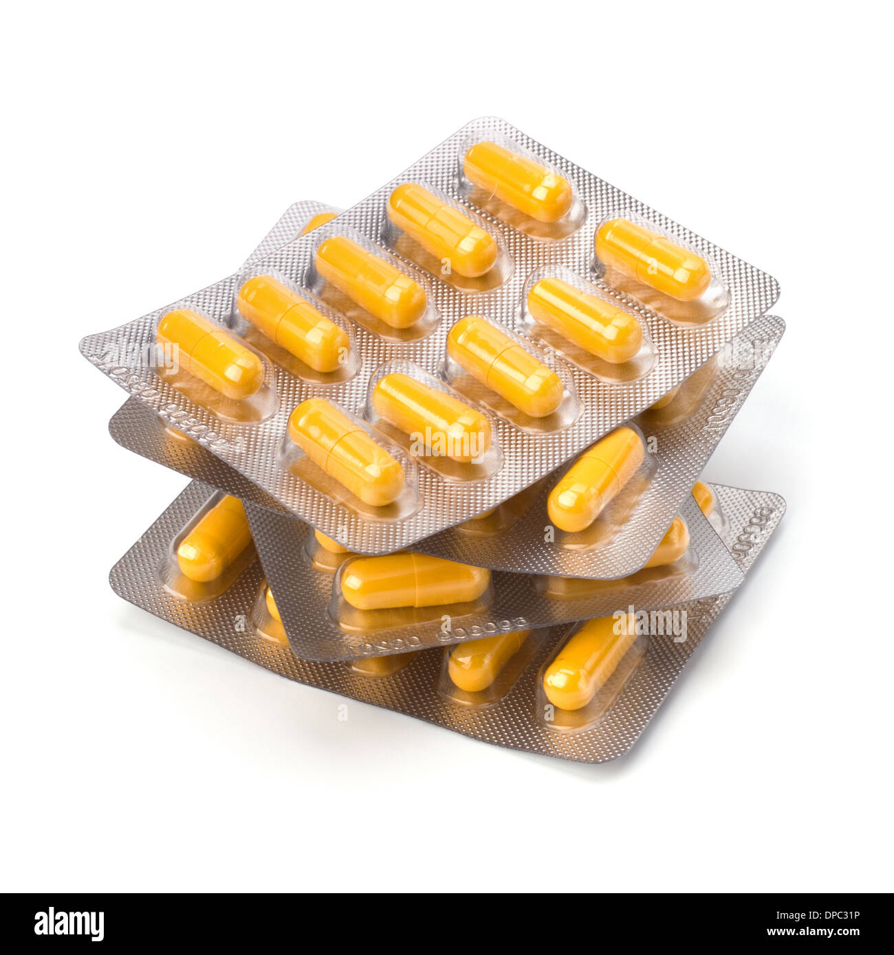 medical capsules isolated on white Stock Photo - Alamy
