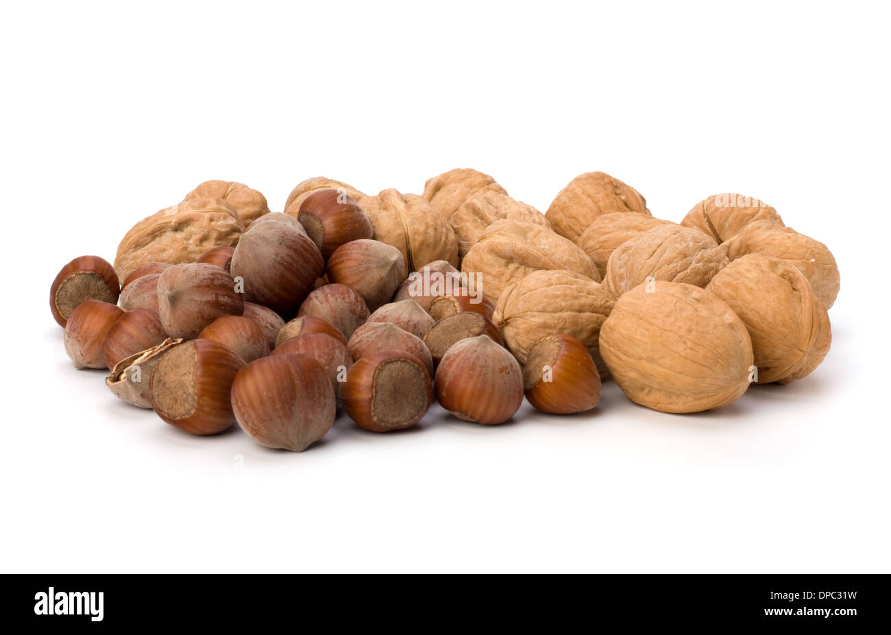 nuts isolated on white background Stock Photo - Alamy