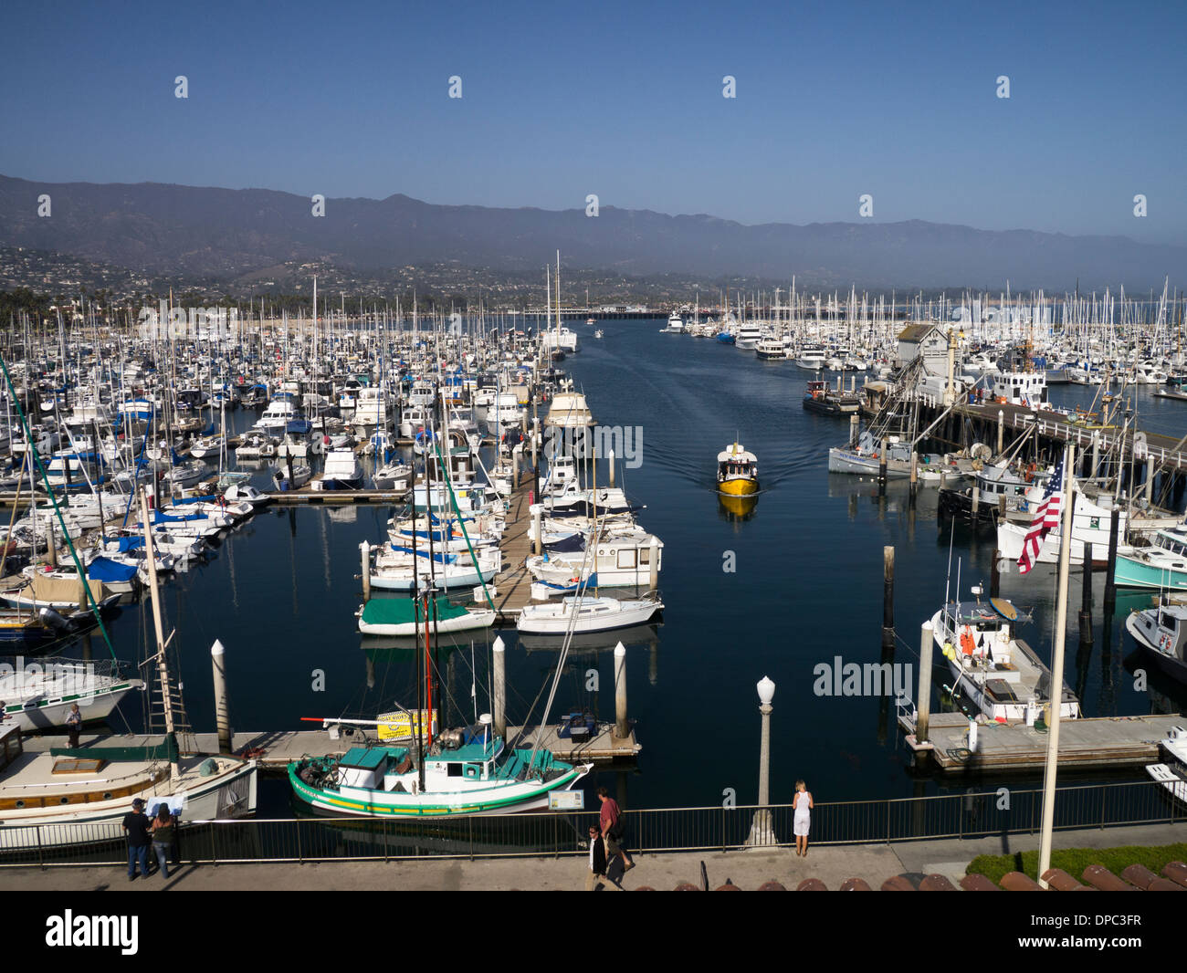 The harbour in Santa Barbara, California USA Stock Photo - Alamy