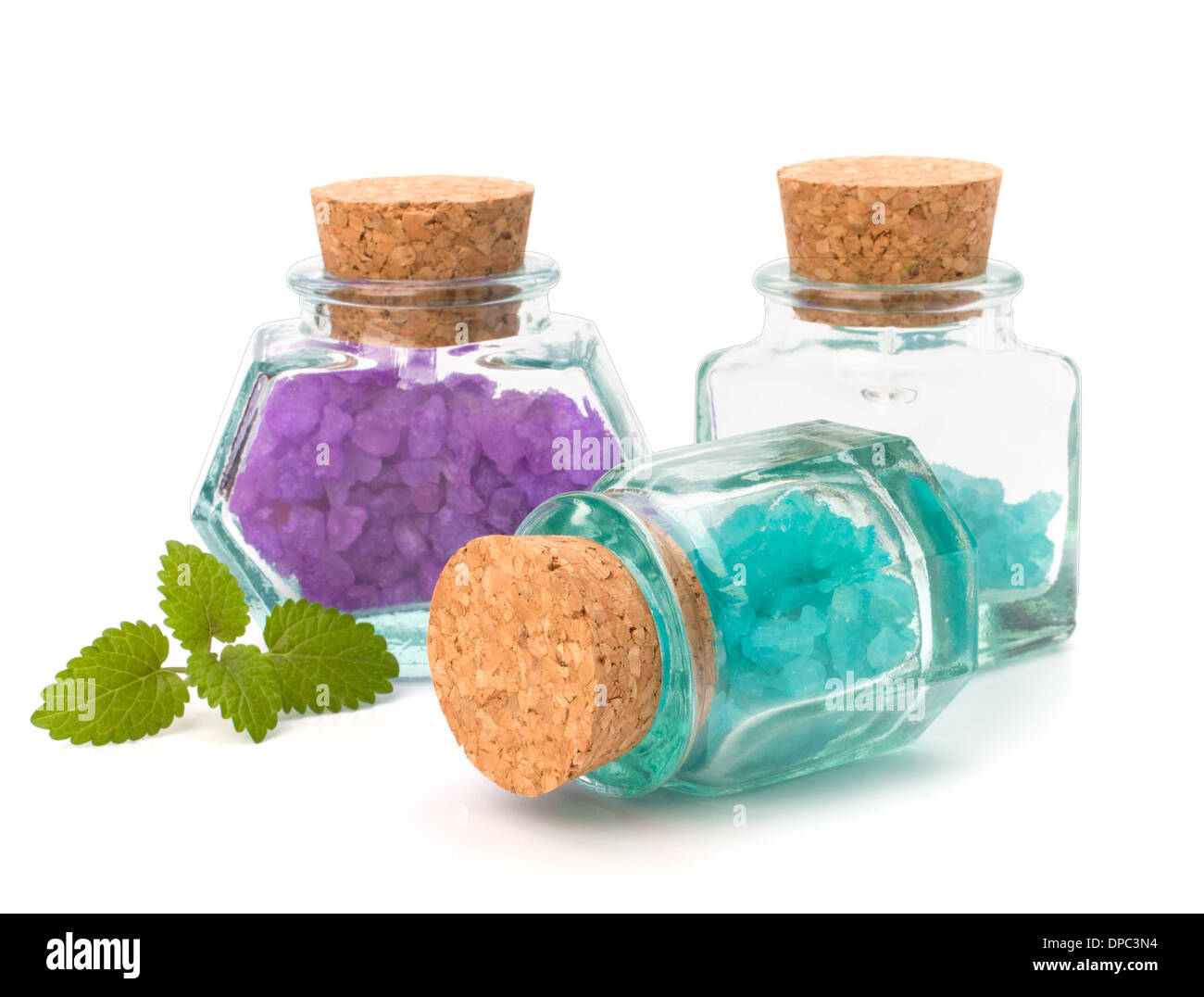 Aromatic natural mineral salt isolated on white background Stock Photo ...