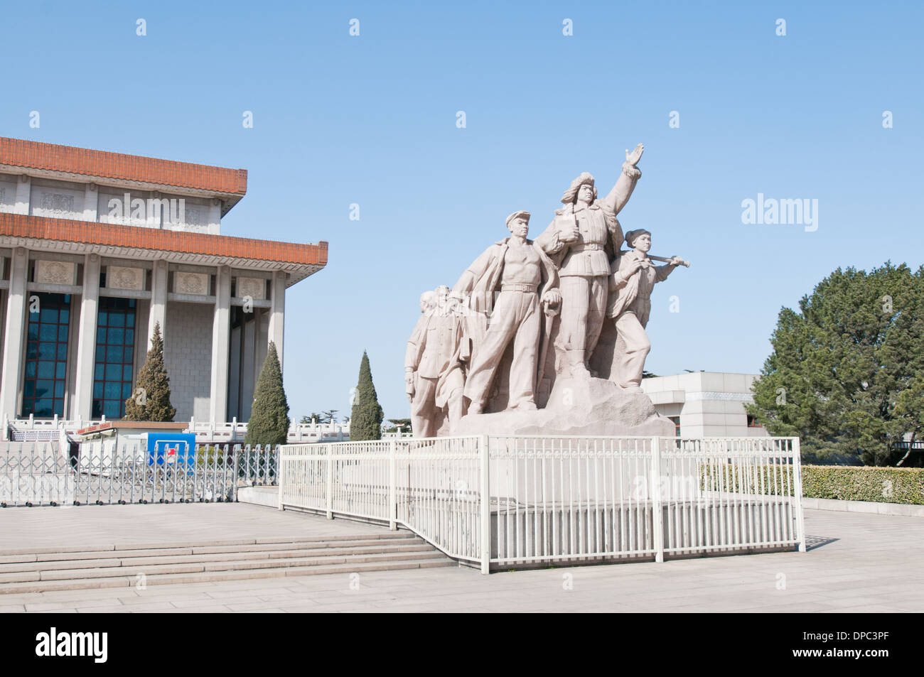 One of the revolutionary statues located near the entrance of the ...