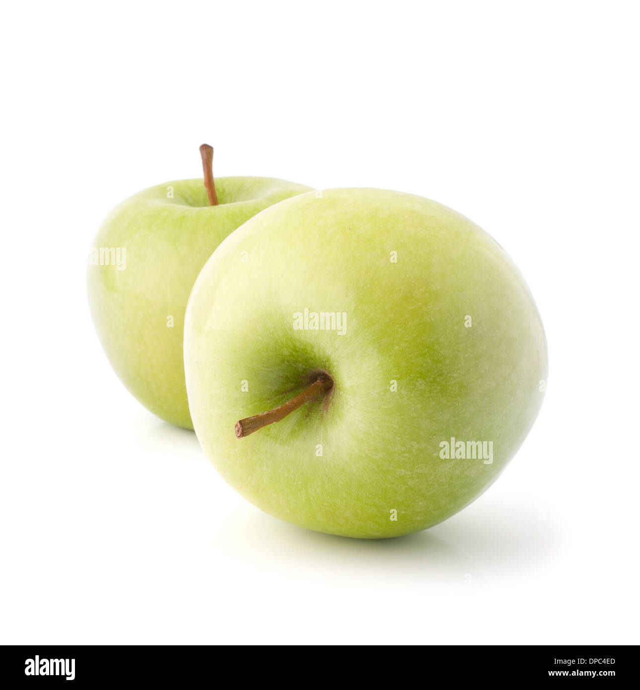 Green apple isolated on white background cutout Stock Photo - Alamy