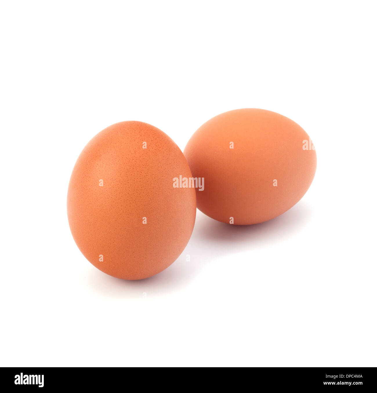 two eggs isolated on white background Stock Photo - Alamy