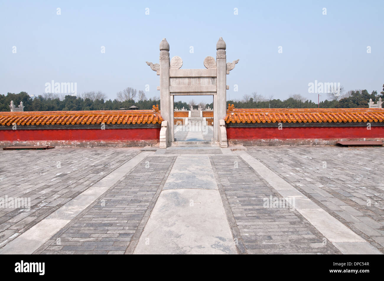 Altar in the Temple of the Earth (also called Ditan Park) in Beijing ...