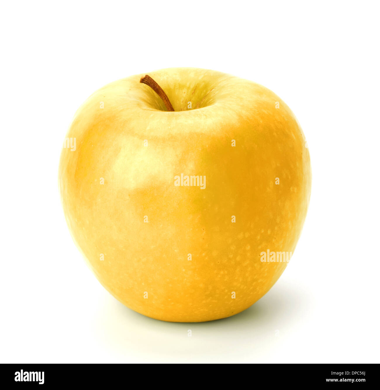 gold apple isolated on white background Stock Photo - Alamy