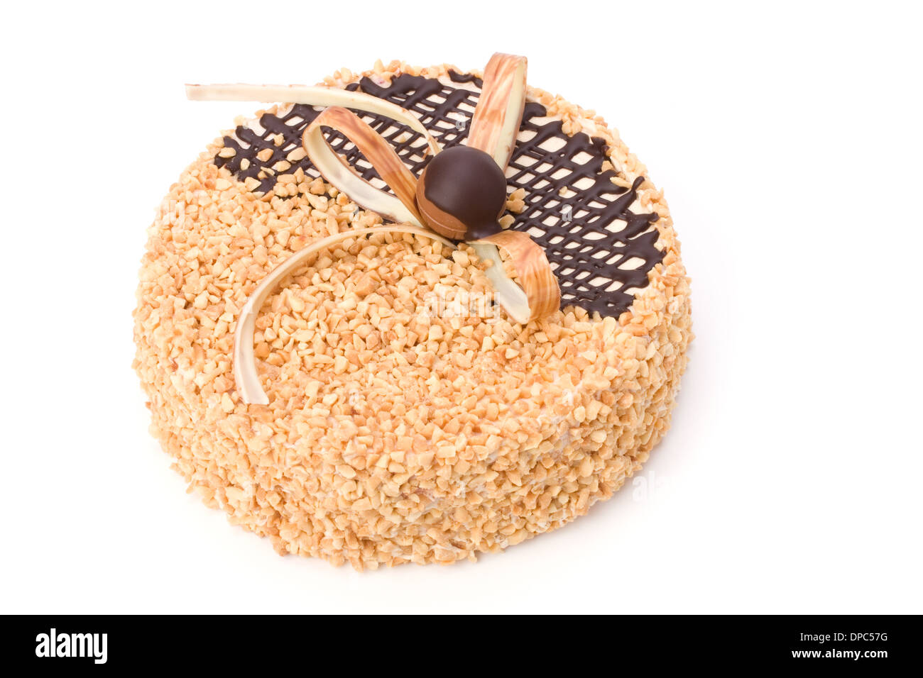 cream cake isolated on white background Stock Photo - Alamy