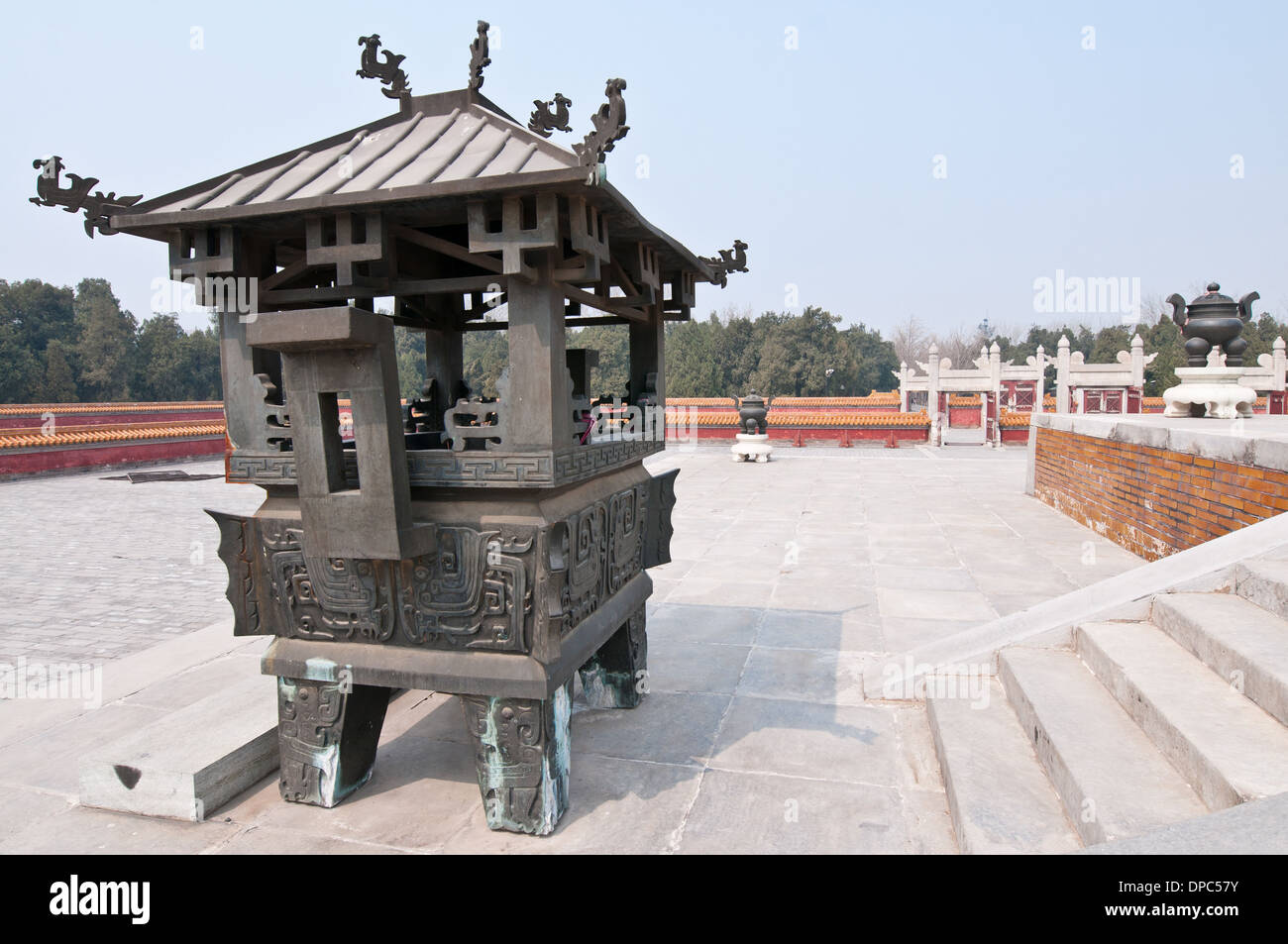 Altar in the Temple of the Earth (also called Ditan Park) in Beijing ...