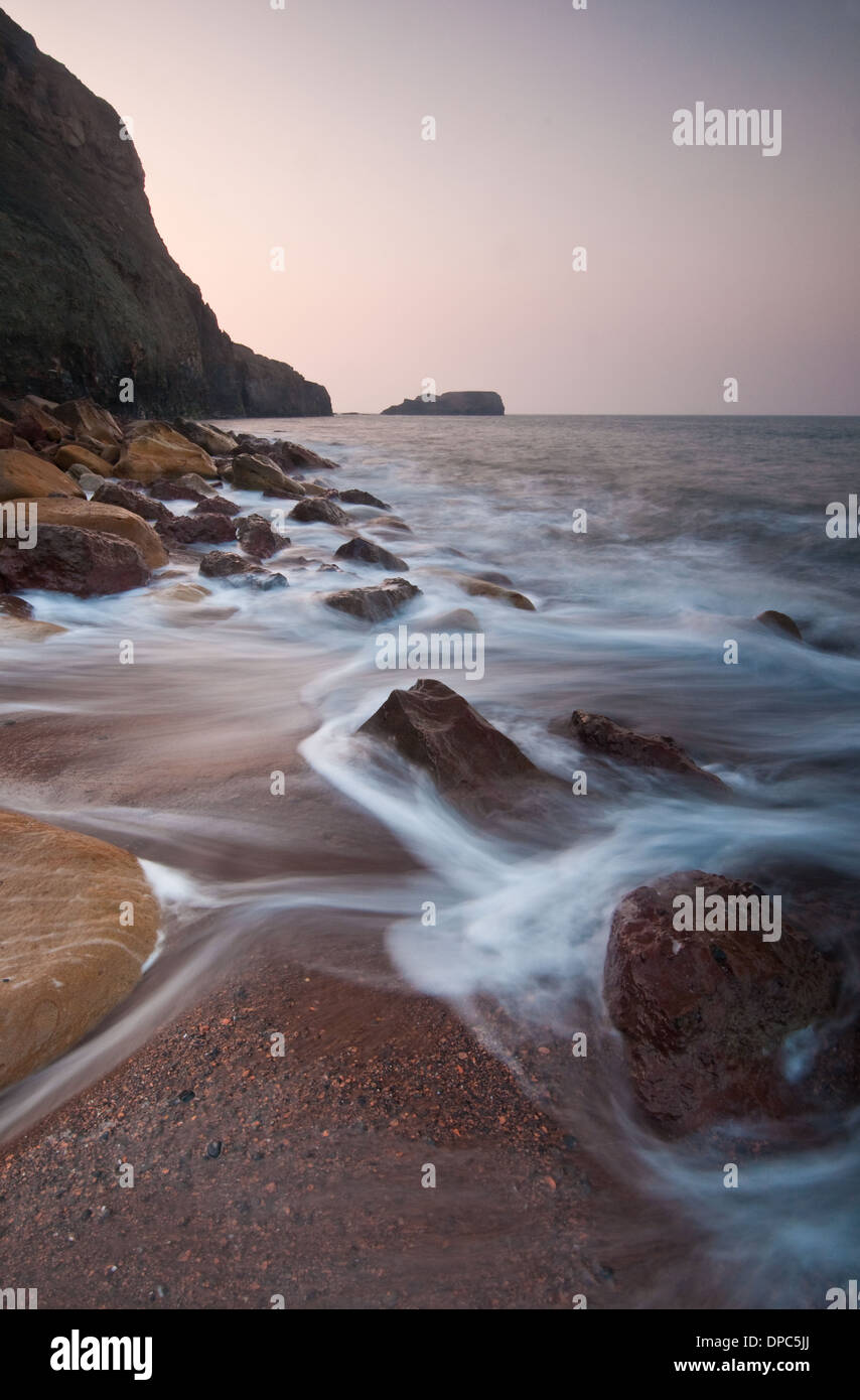 Saltwick Bay, Whitby at first light Stock Photo - Alamy