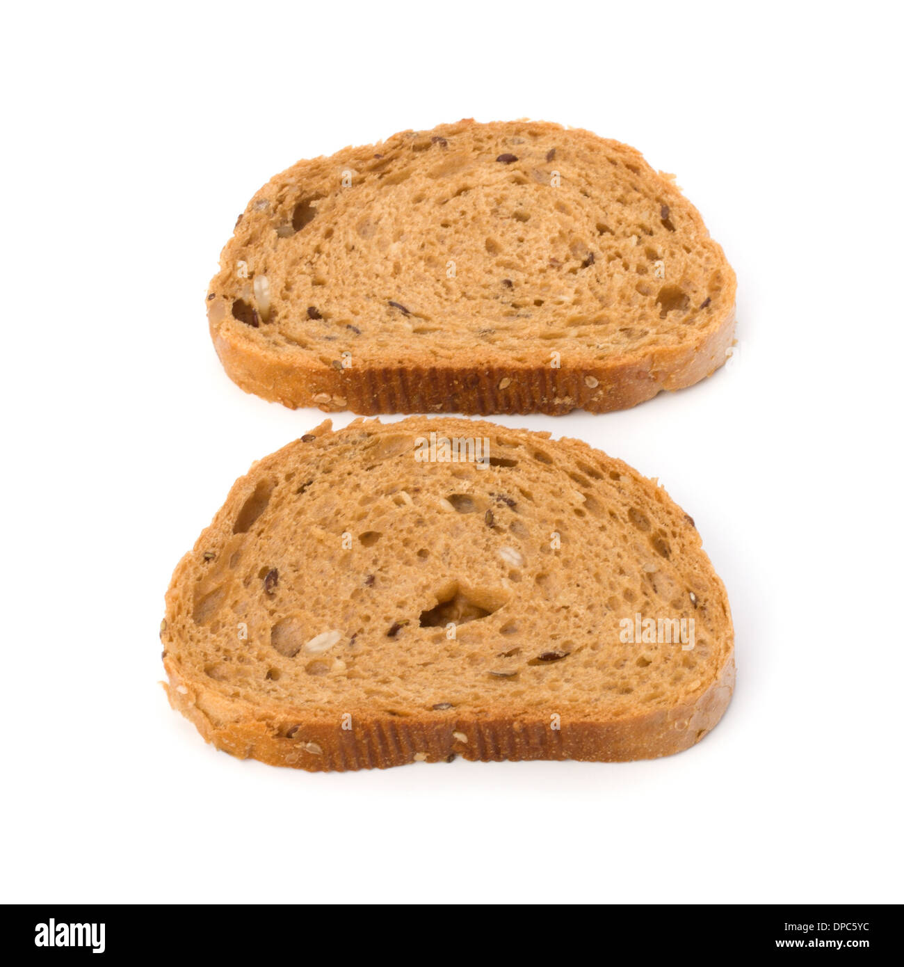 Healthy grain bread isolated on white background Stock Photo - Alamy