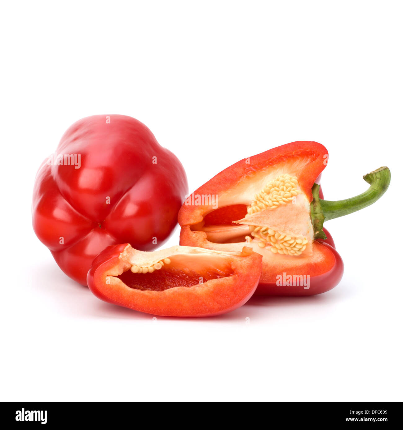 red pepper isolated on white background Stock Photo - Alamy