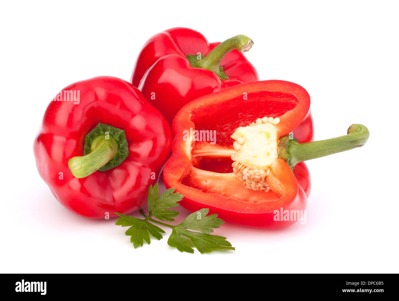 red pepper isolated on white background Stock Photo - Alamy