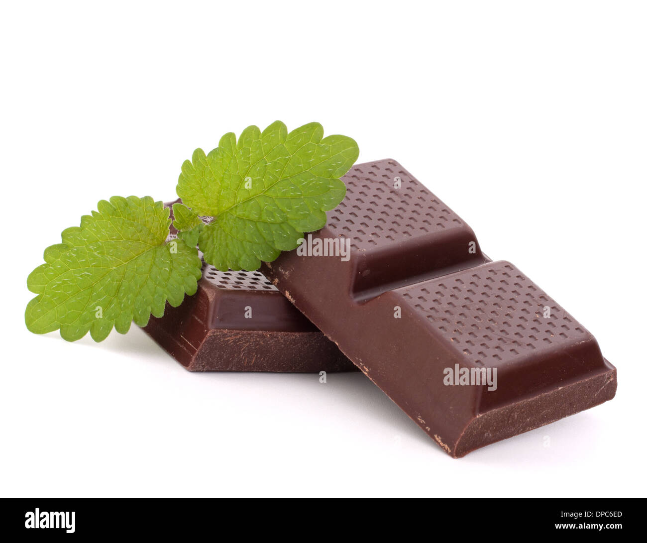 Chocolate bars stack isolated on white background Stock Photo - Alamy