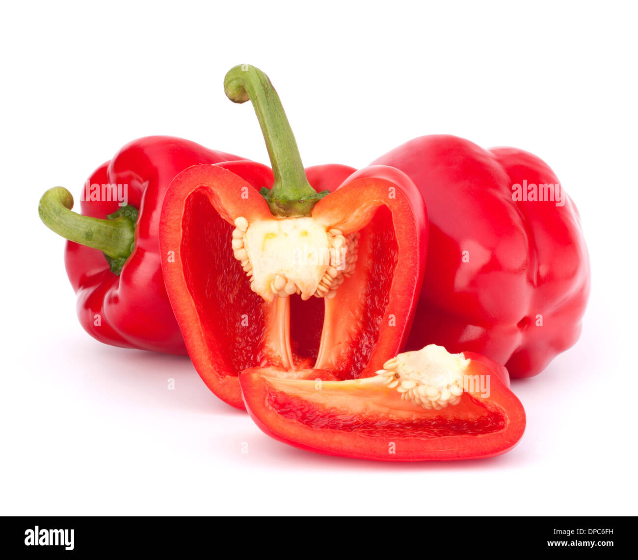 red pepper isolated on white background Stock Photo - Alamy