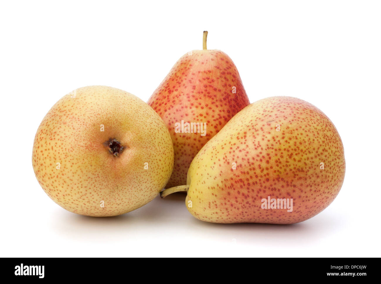 Pear fruits isolated on white background Stock Photo - Alamy