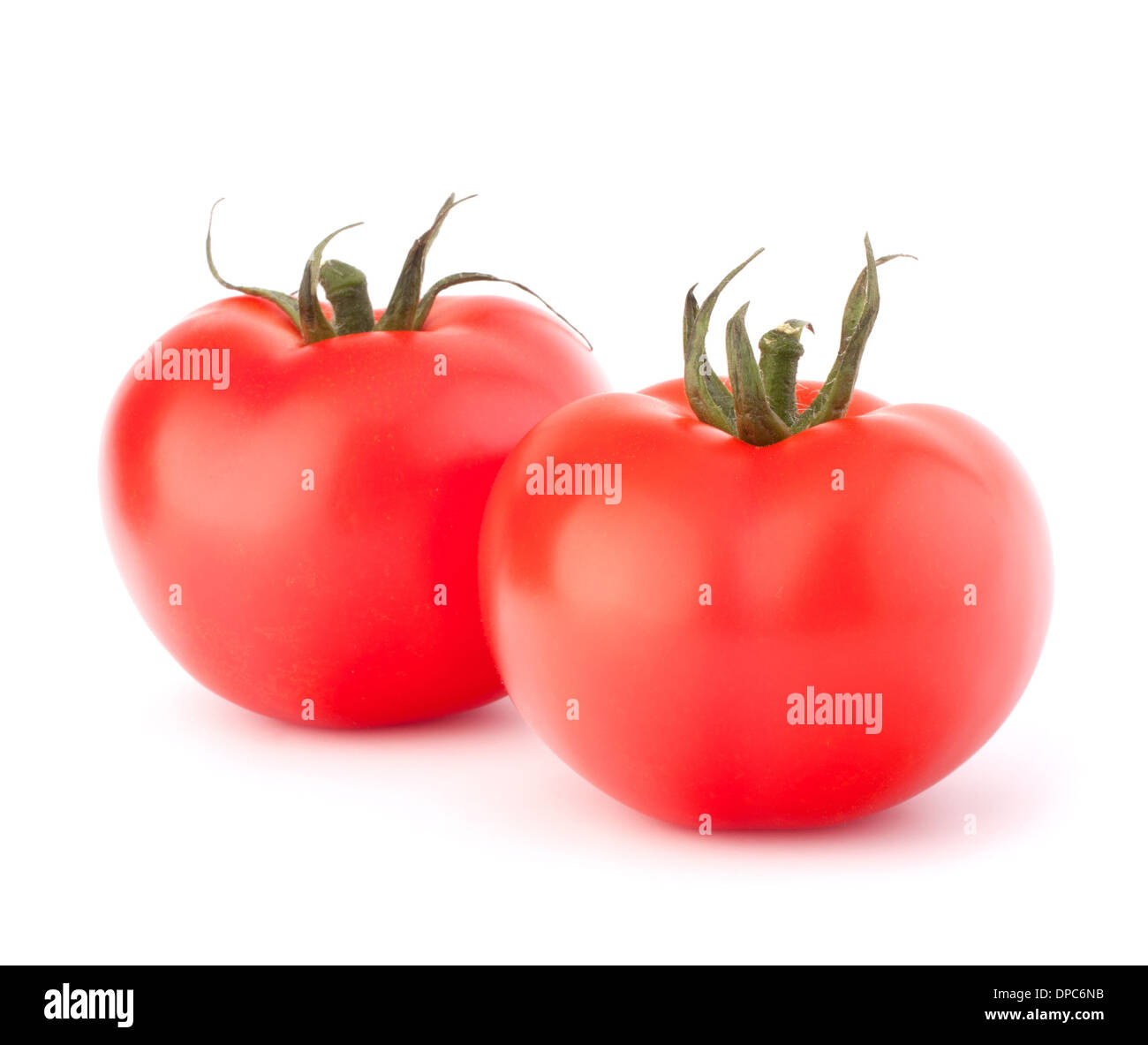 Two tomato vegetable isolated on white background cutout Stock Photo ...