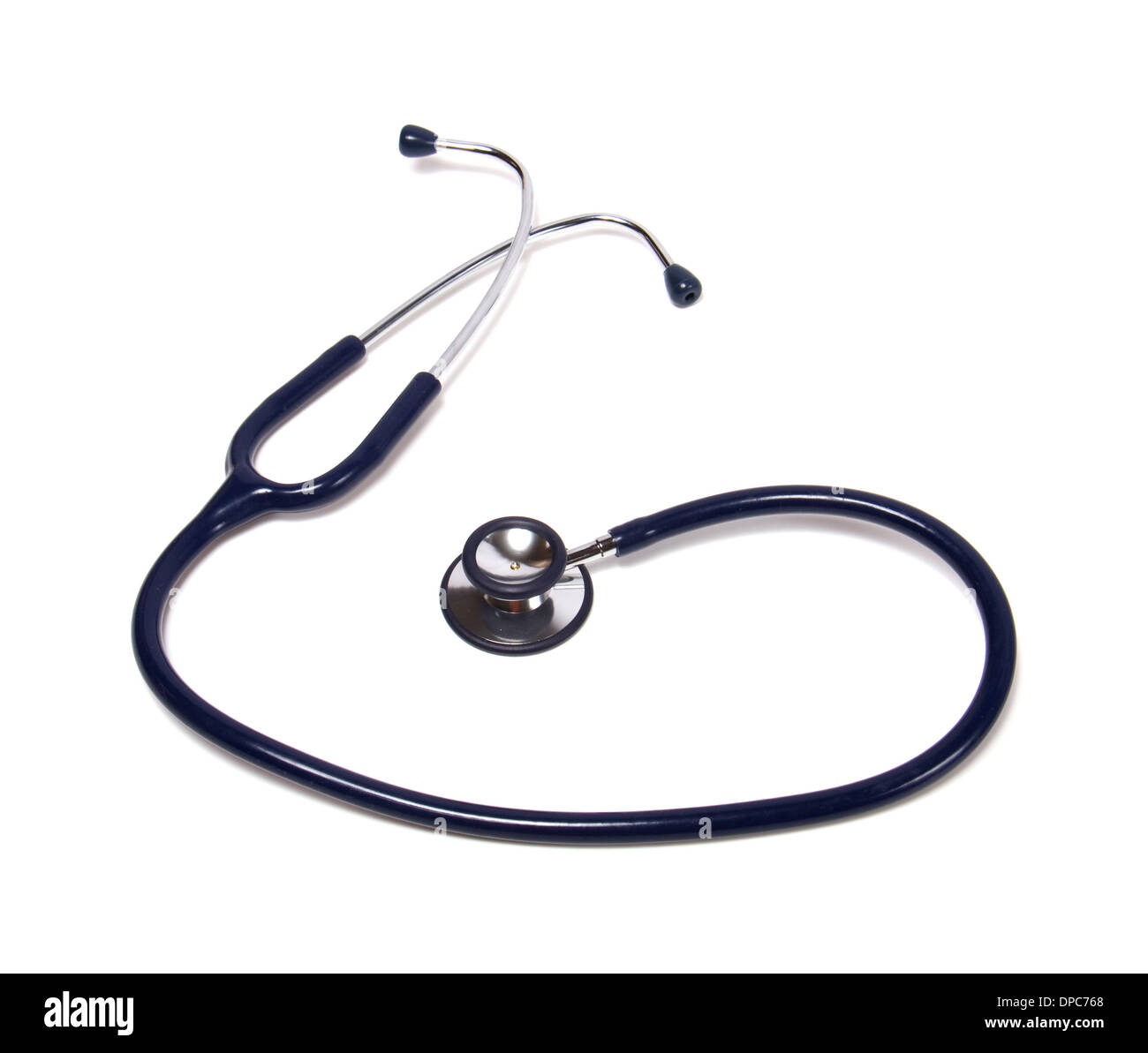 blue stethoscope isolated on white background Stock Photo - Alamy