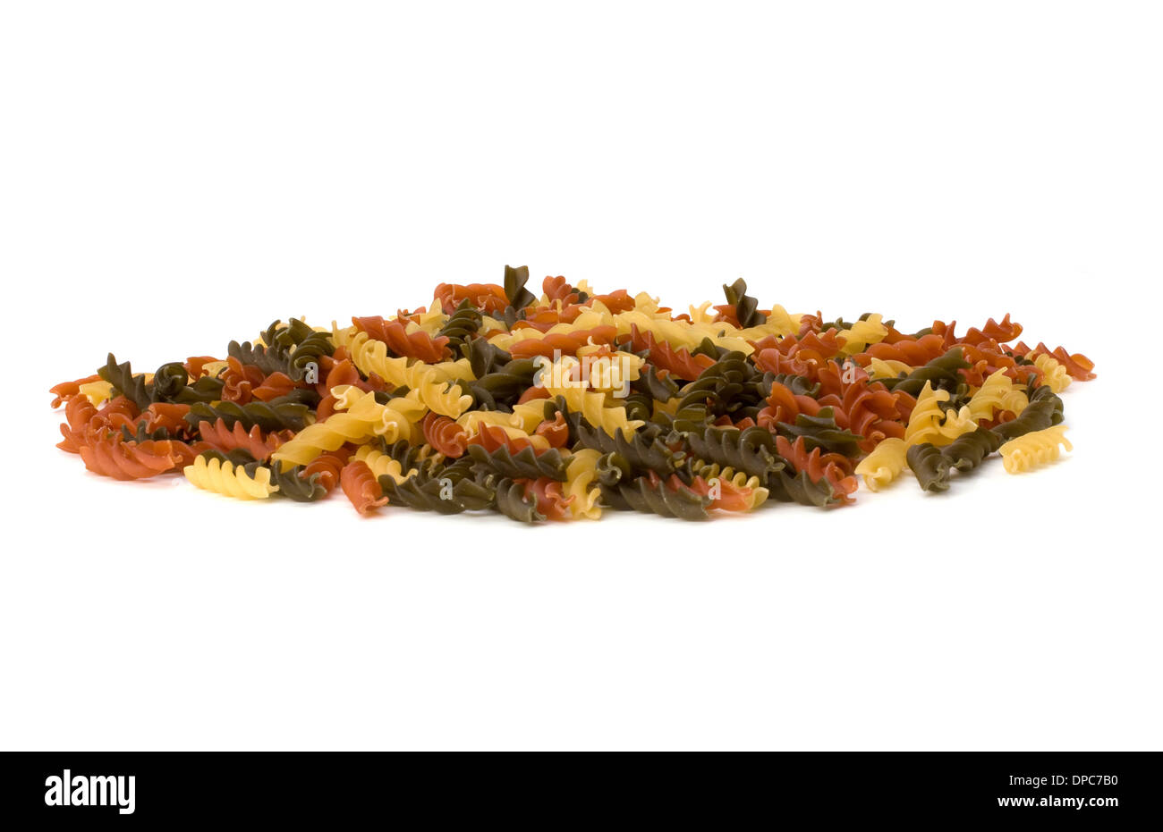 Italian pasta isolated on white background Stock Photo - Alamy