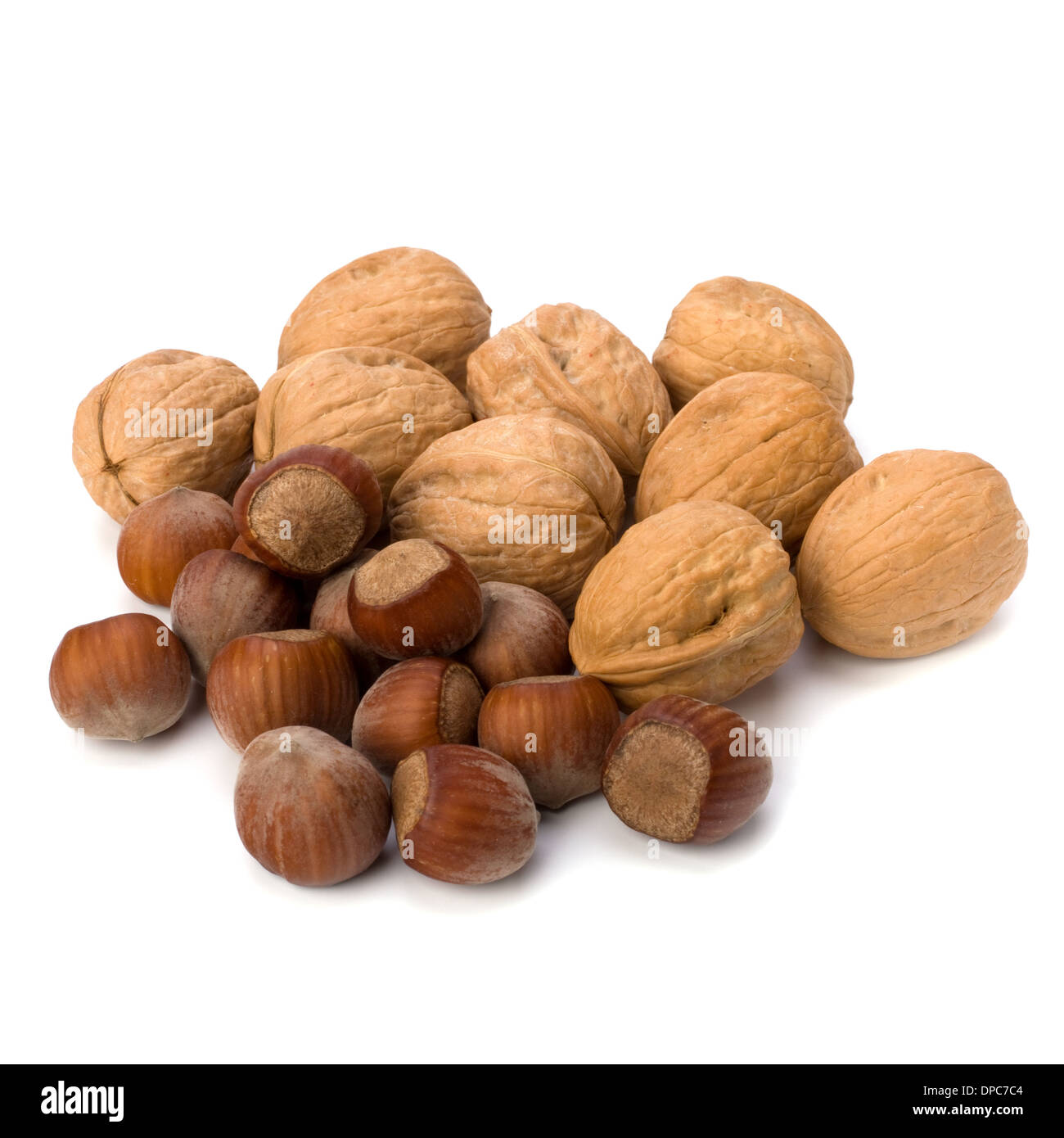 nuts isolated on white background Stock Photo - Alamy