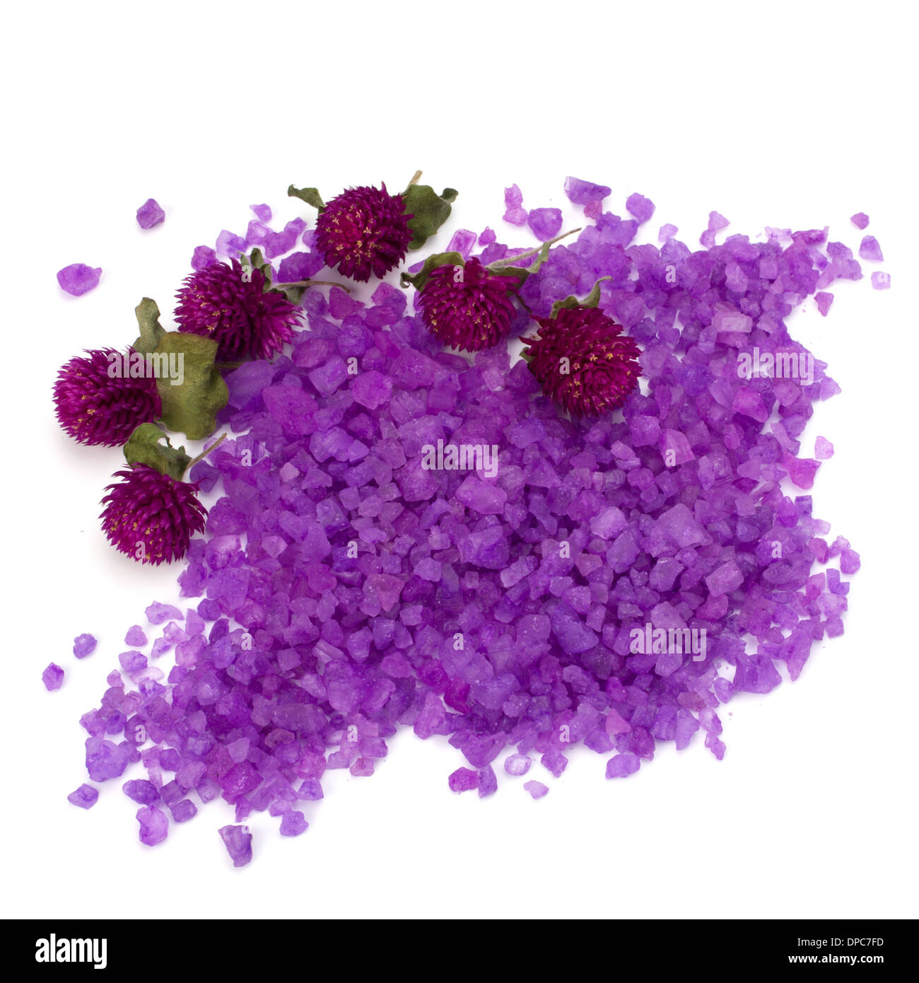 bathroom salt isolated on white background Stock Photo - Alamy