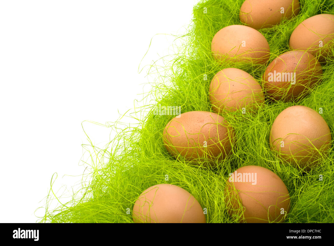 eggs border isolated on white background Stock Photo - Alamy