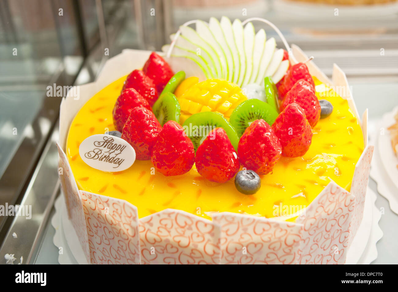 Birthday cakes, pastries design Stock Photo - Alamy