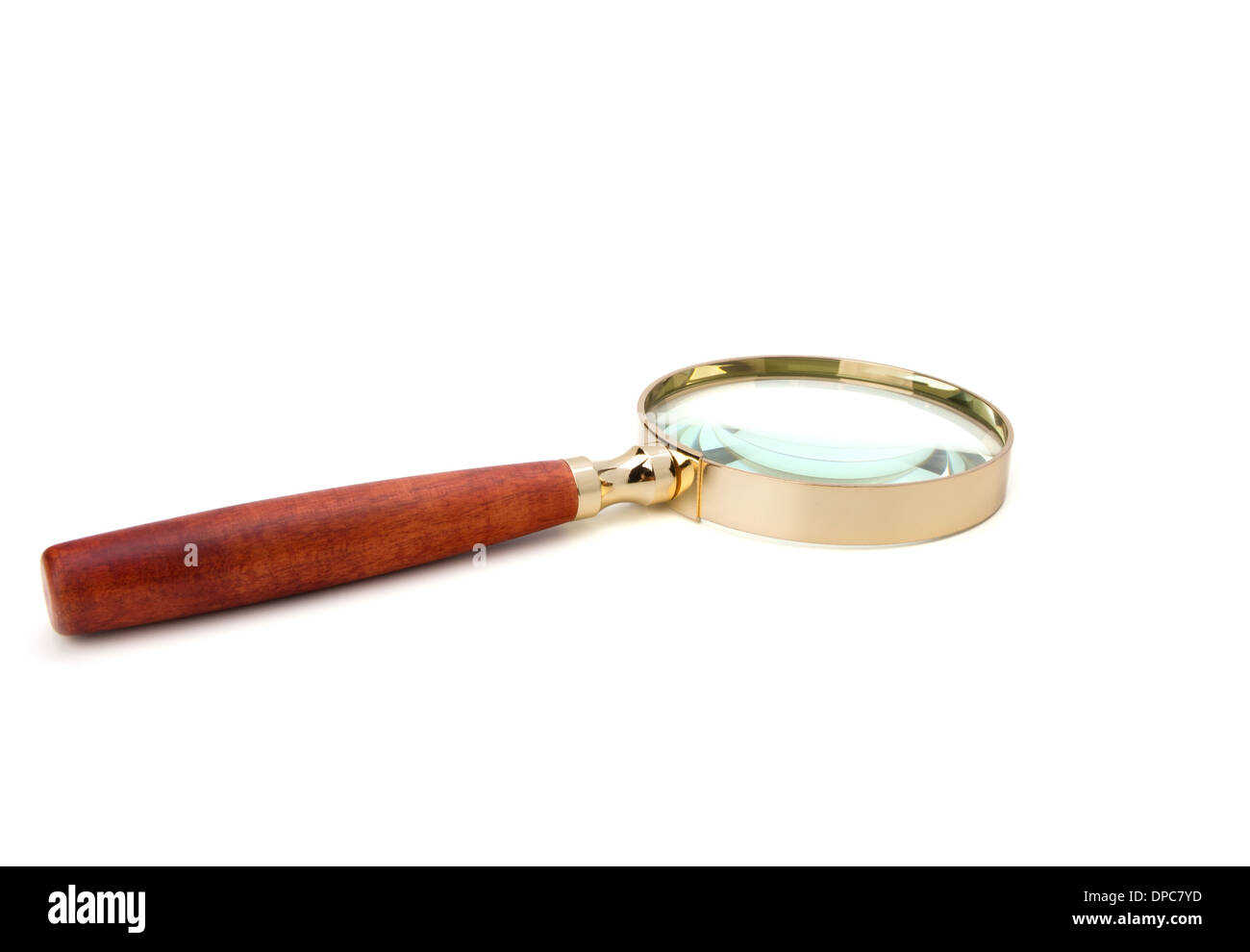 hand magnifier isolated on white background Stock Photo - Alamy