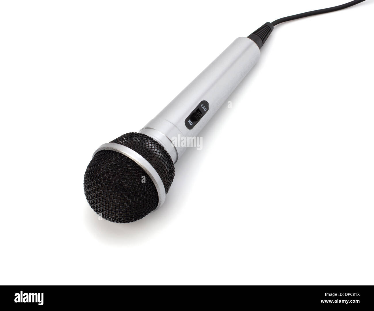 microphone isolated on white background Stock Photo - Alamy