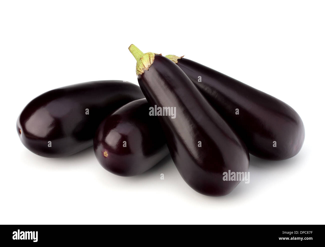 eggplant or aubergine vegetable on white background Stock Photo - Alamy