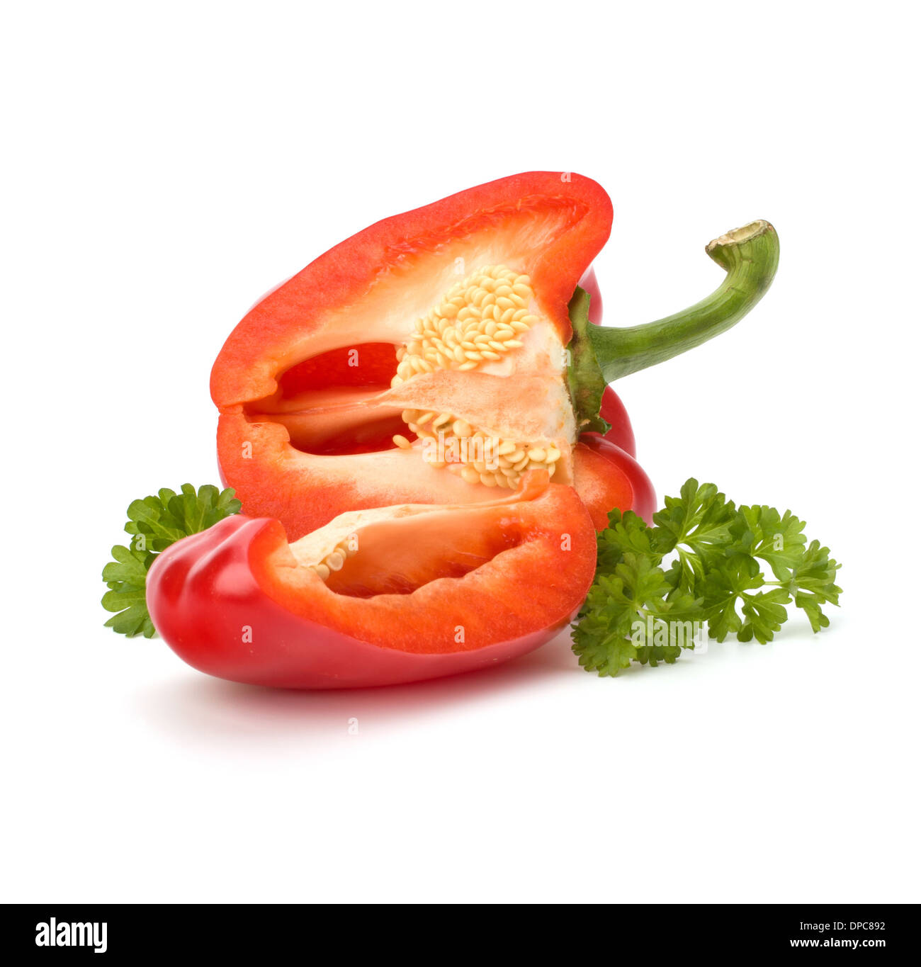 red pepper isolated on white background Stock Photo - Alamy