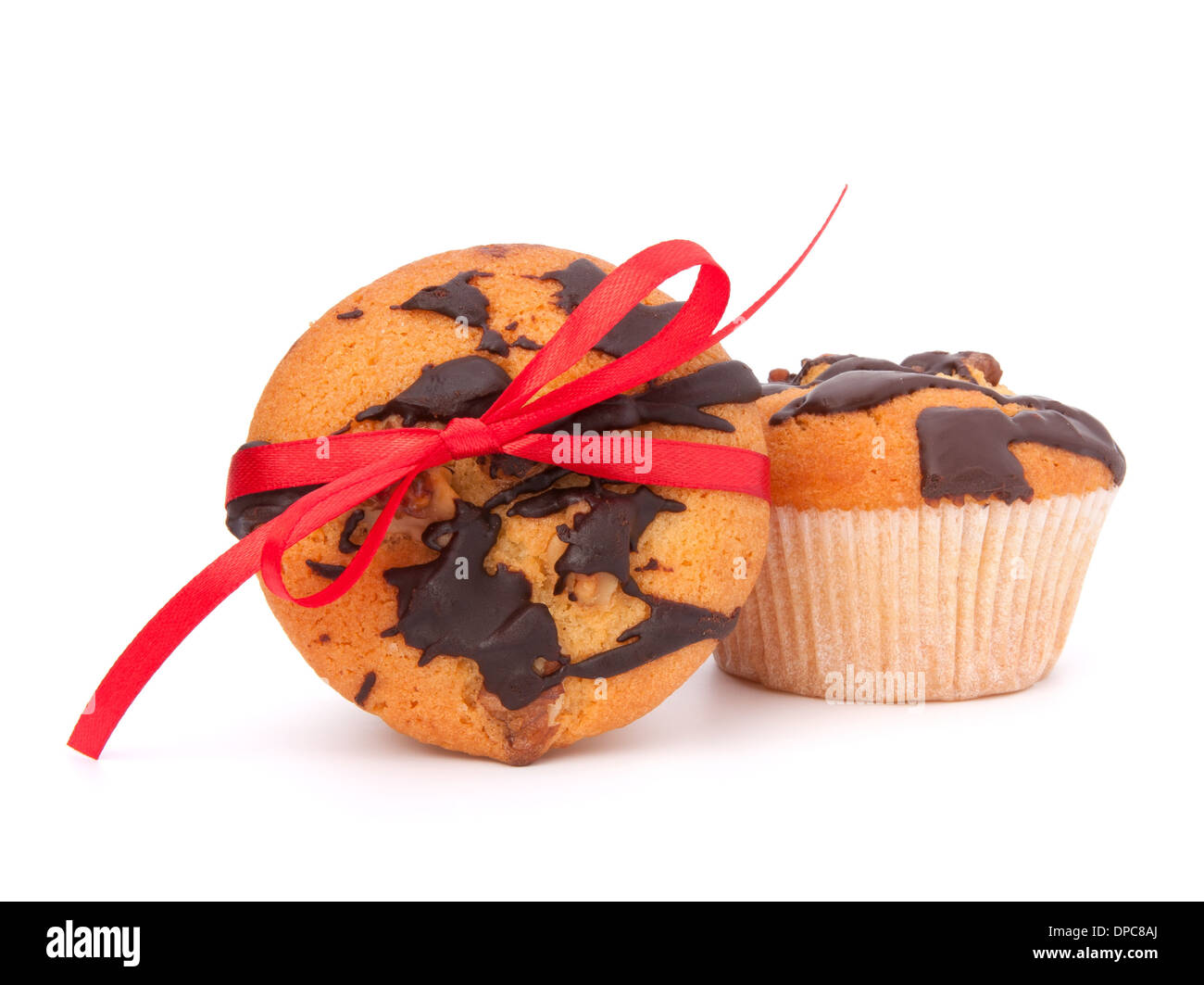festive wrapped muffins isolated on white background Stock Photo - Alamy