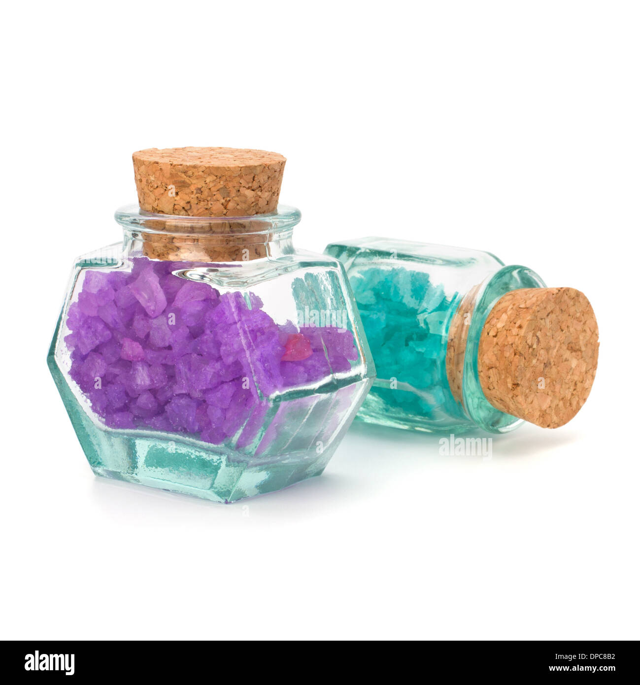 Aromatic natural mineral salt isolated on white background Stock Photo ...